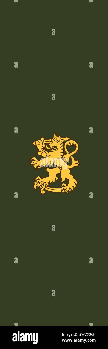 Shoulder pad military officer insignia of the Finish PRIKAATIKENRAALI ...
