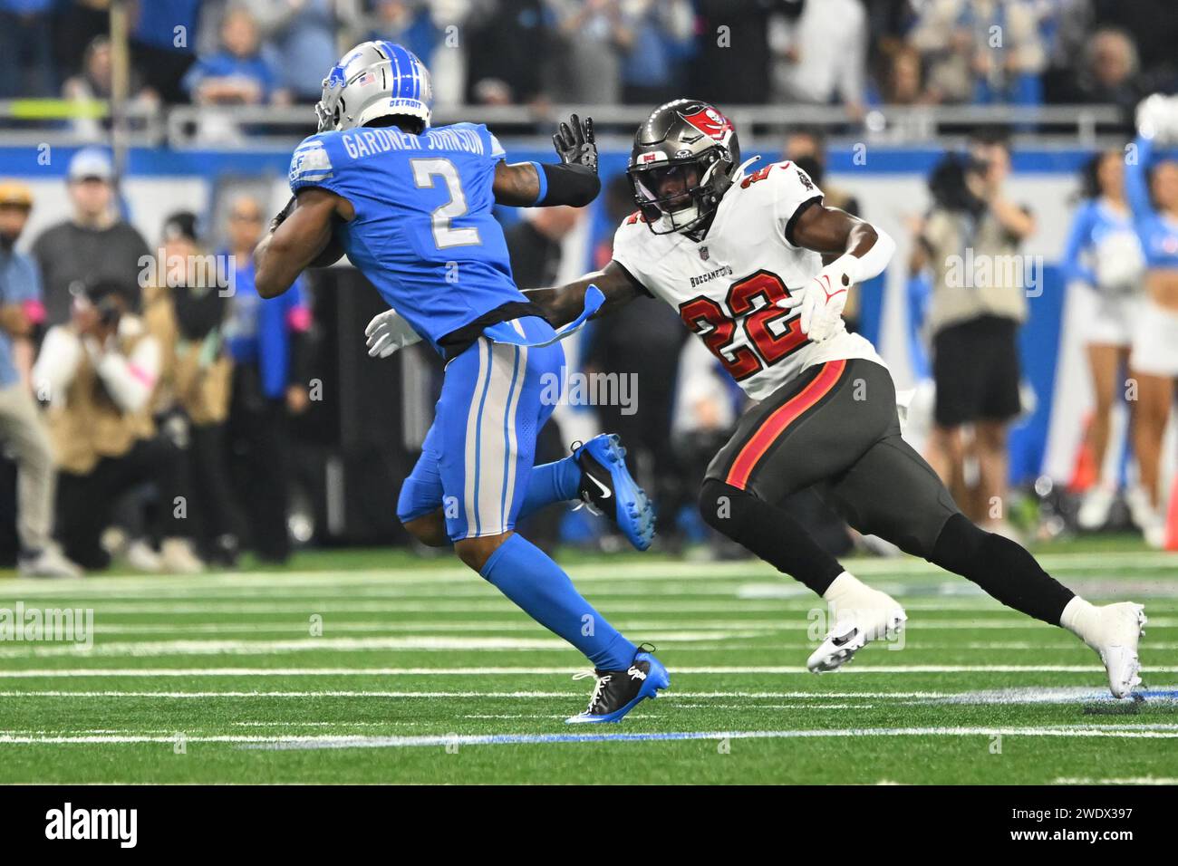 DETROIT, MI - JANUARY 21: Detroit Lions safety (2) C.J. Gardner-Johnson ...