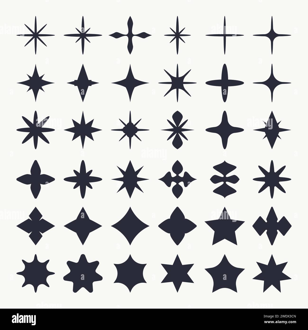 Set of star shapes Stock Vector Image & Art - Alamy
