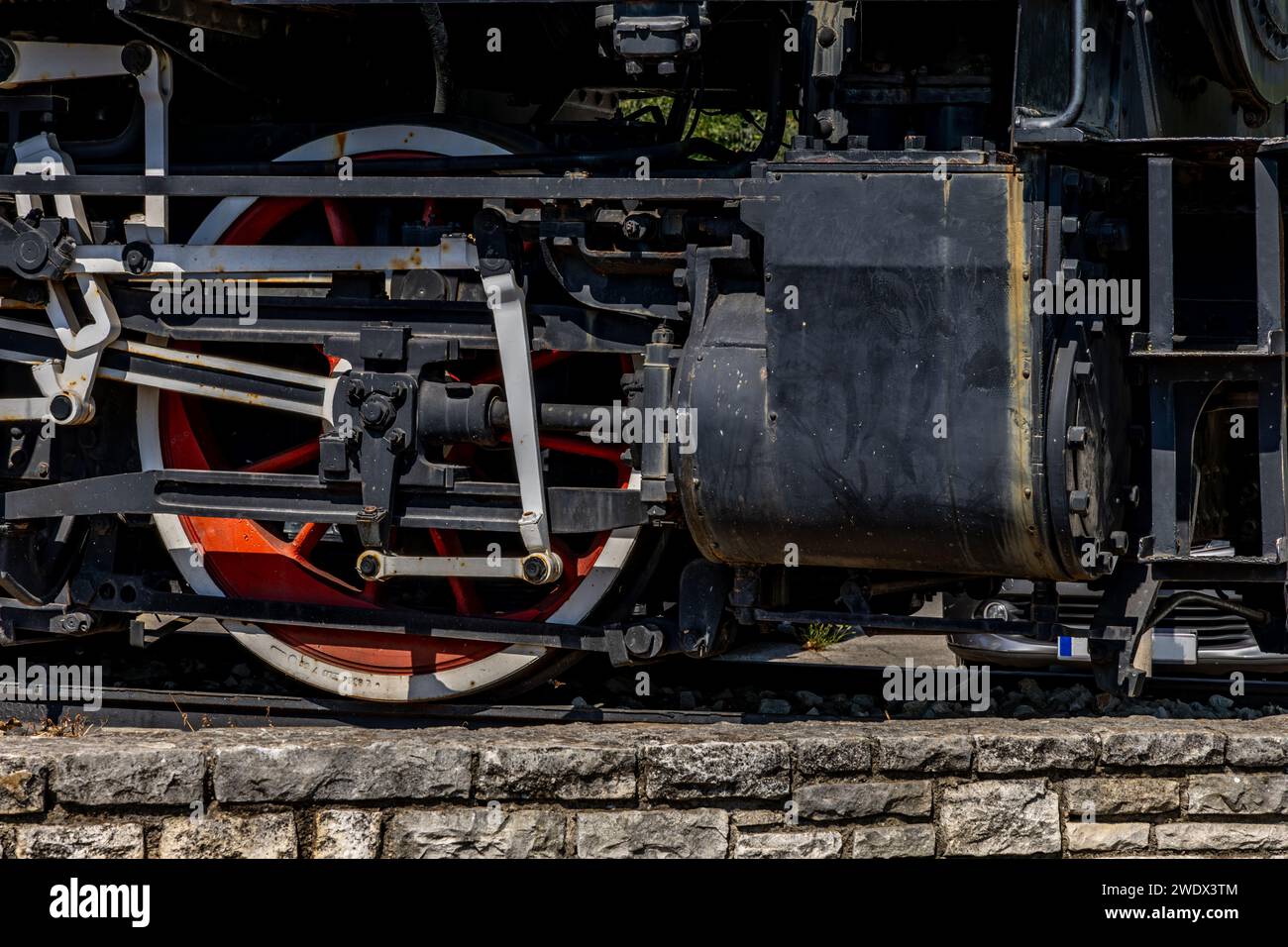 Old train, coal locomotive, historic steam locomotive Stock Photo - Alamy