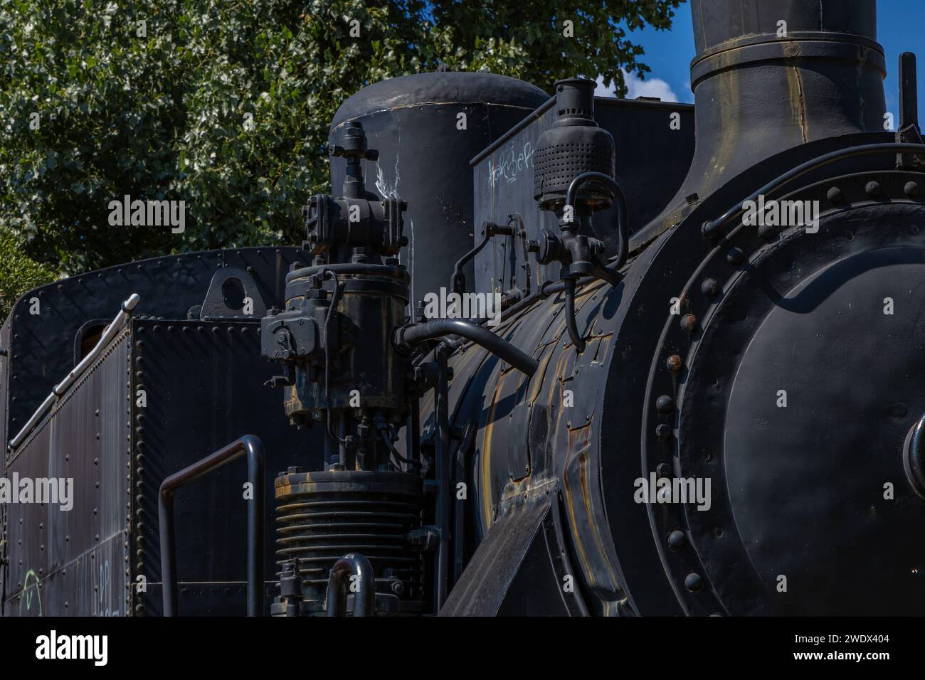 Old train, coal locomotive, historic steam locomotive Stock Photo - Alamy