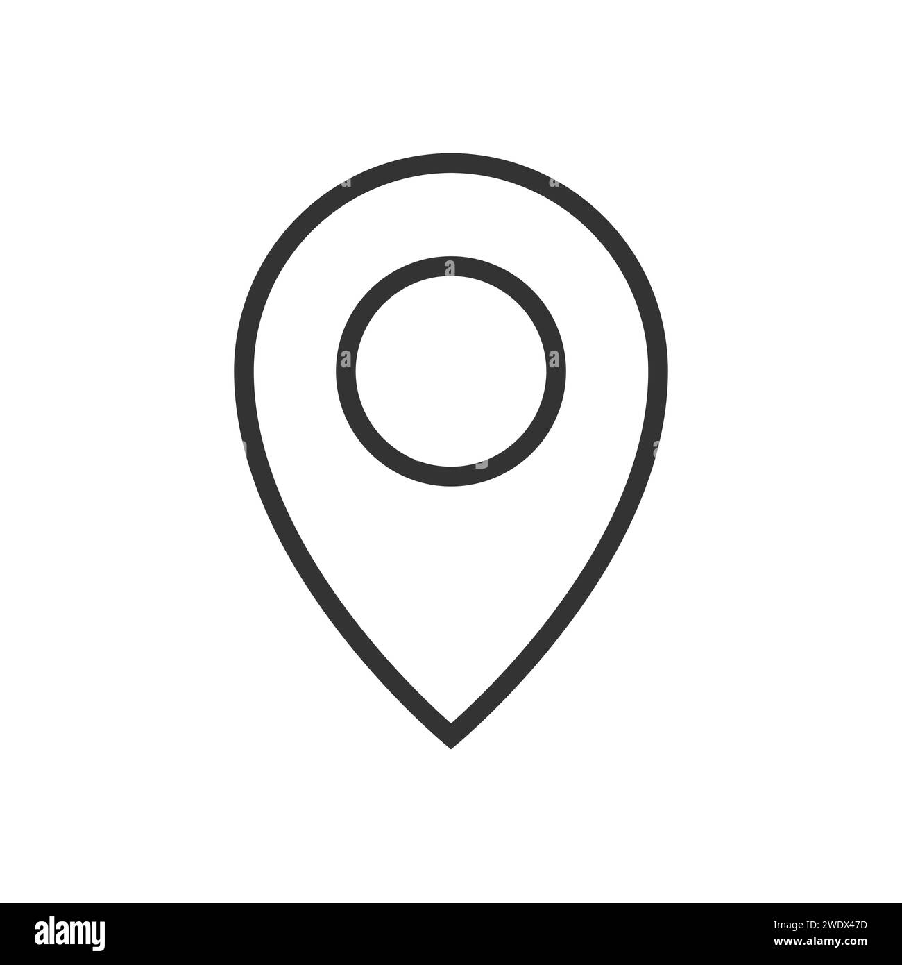 Pointer Outline Vector Icon Stock Vector Image And Art Alamy