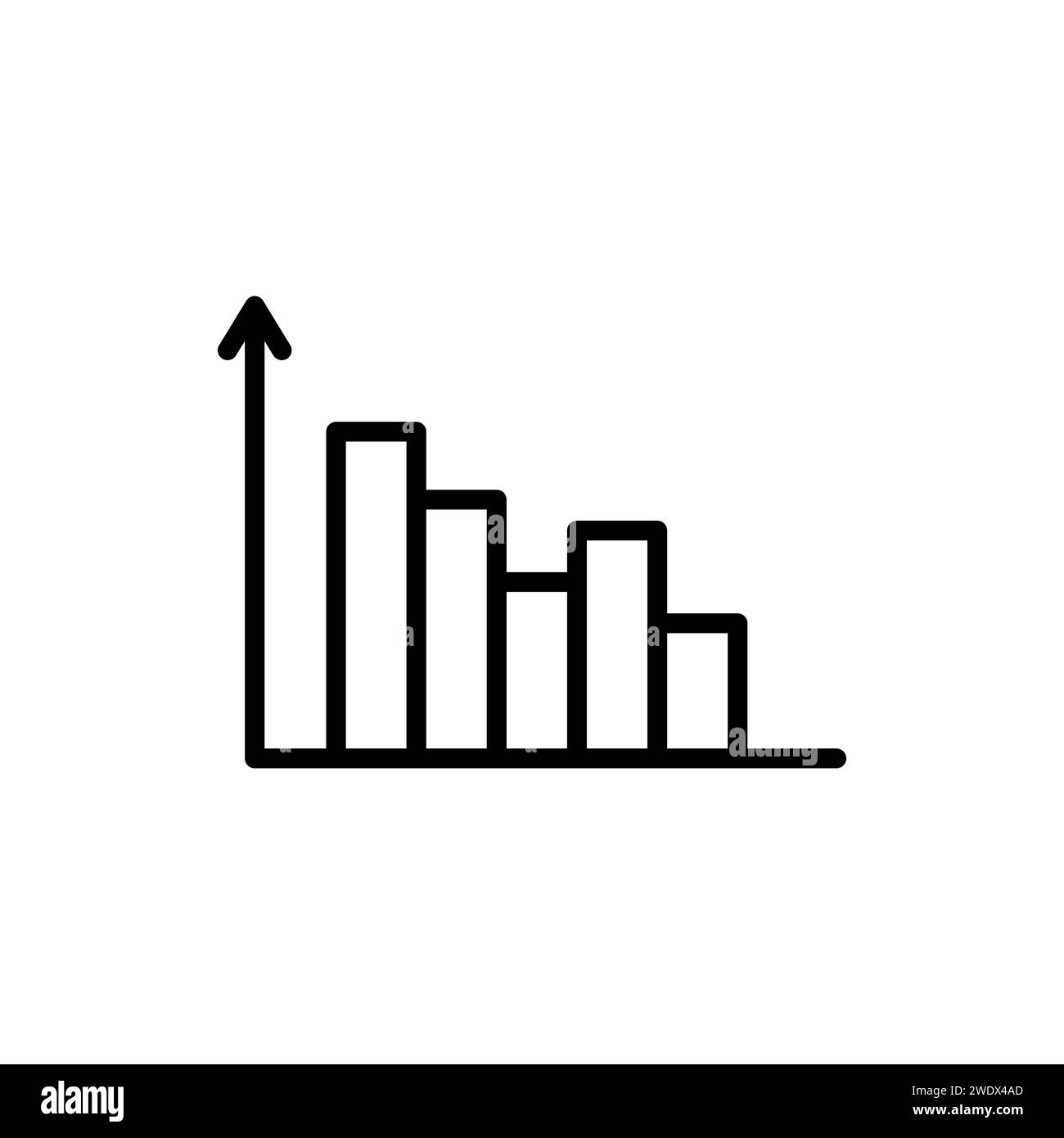 Graph outline vector icon Stock Vector Image & Art - Alamy
