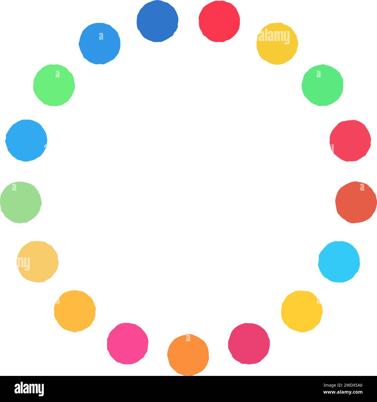 Simple color wheel with SDGs image, Vector Illustration Stock Vector ...