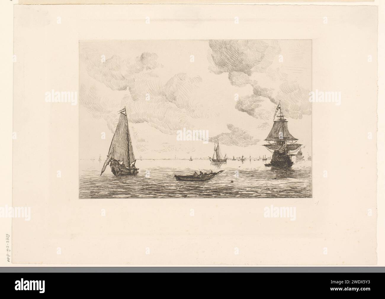 Ships are anchor in a speech, Piet Verhaert, after Hendrick van ...
