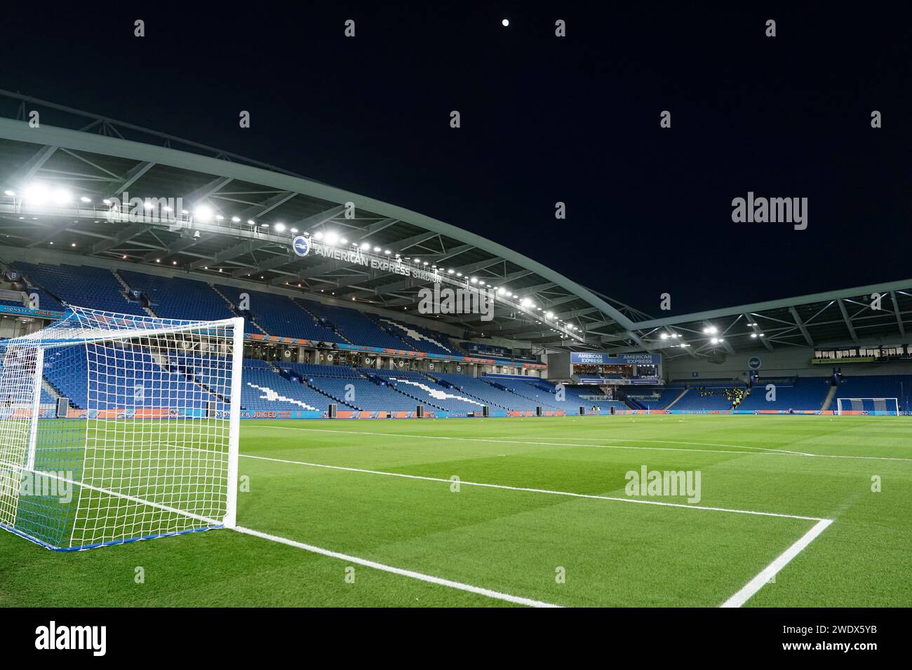 A general view of the American Express Stadium in Brighton ahead of the ...