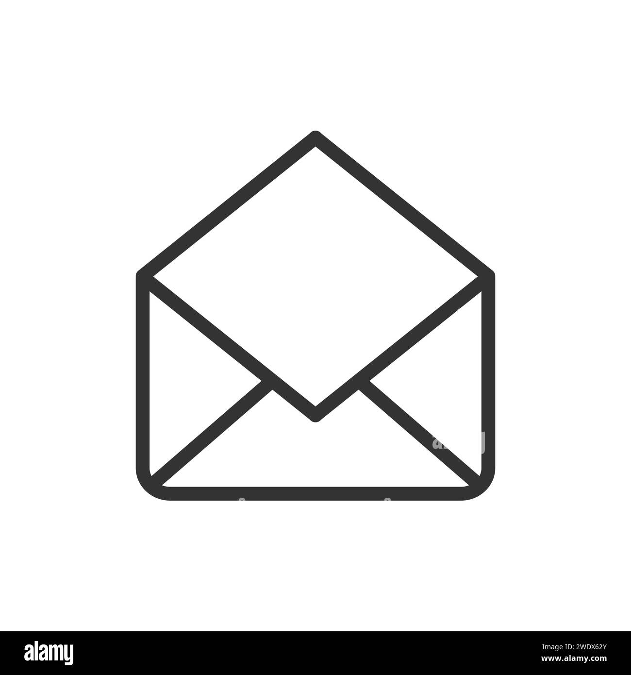 Envelope outline vector icon Stock Vector Image & Art - Alamy
