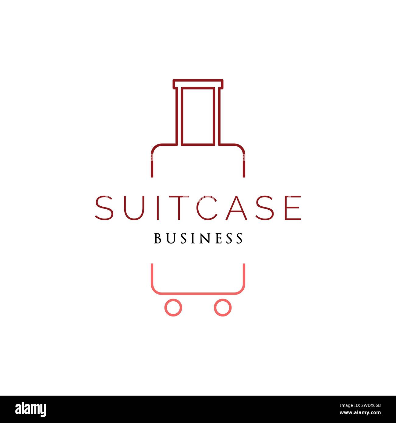 Suitcase Icon Logo Design Template Stock Vector Image & Art - Alamy