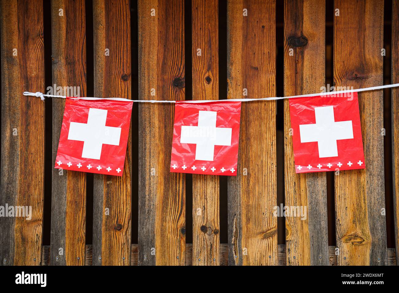 Switzerland fabric flags hi-res stock photography and images - Alamy