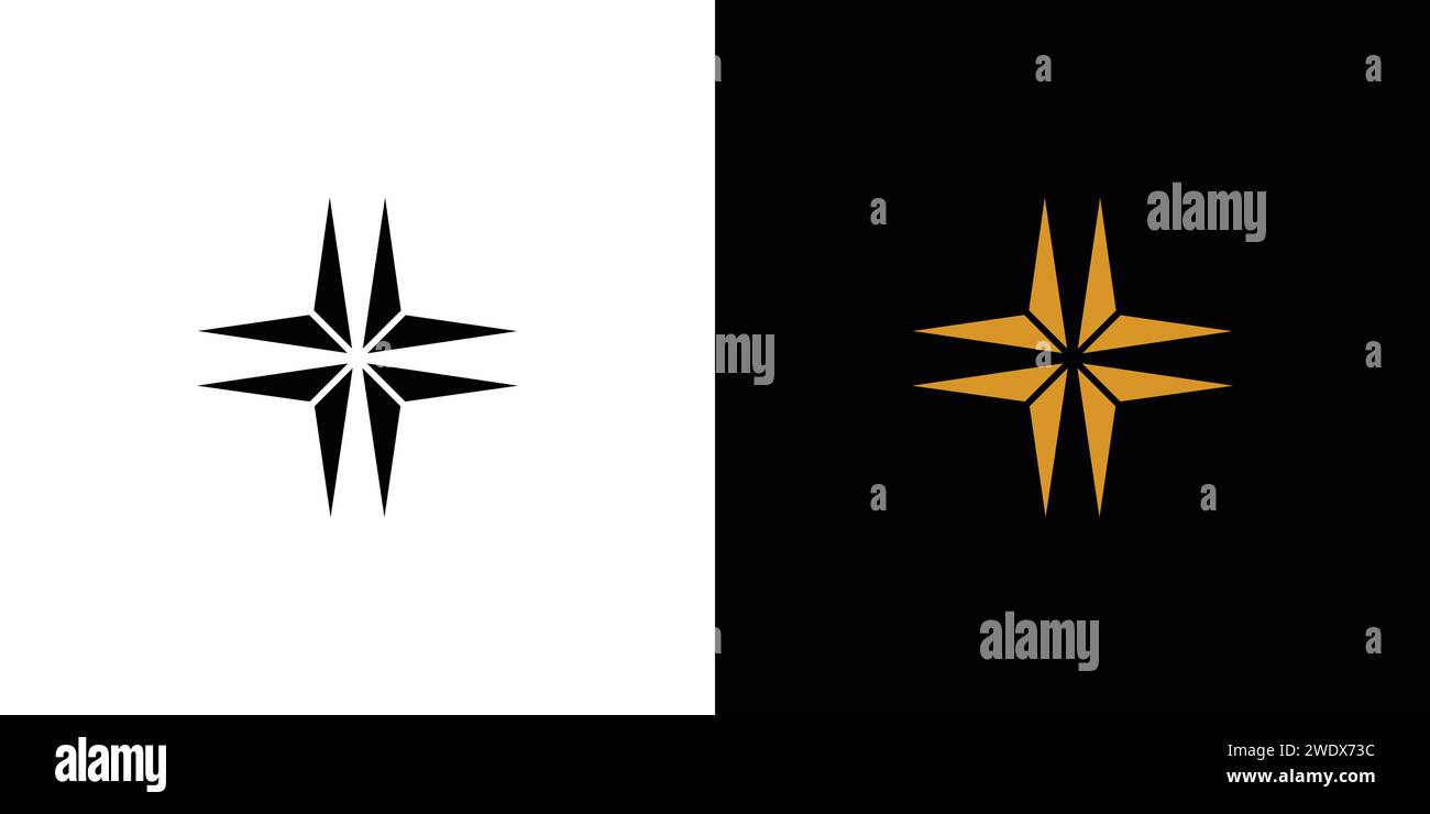 Modern and cool star icon logo design 2 Stock Vector Image & Art - Alamy