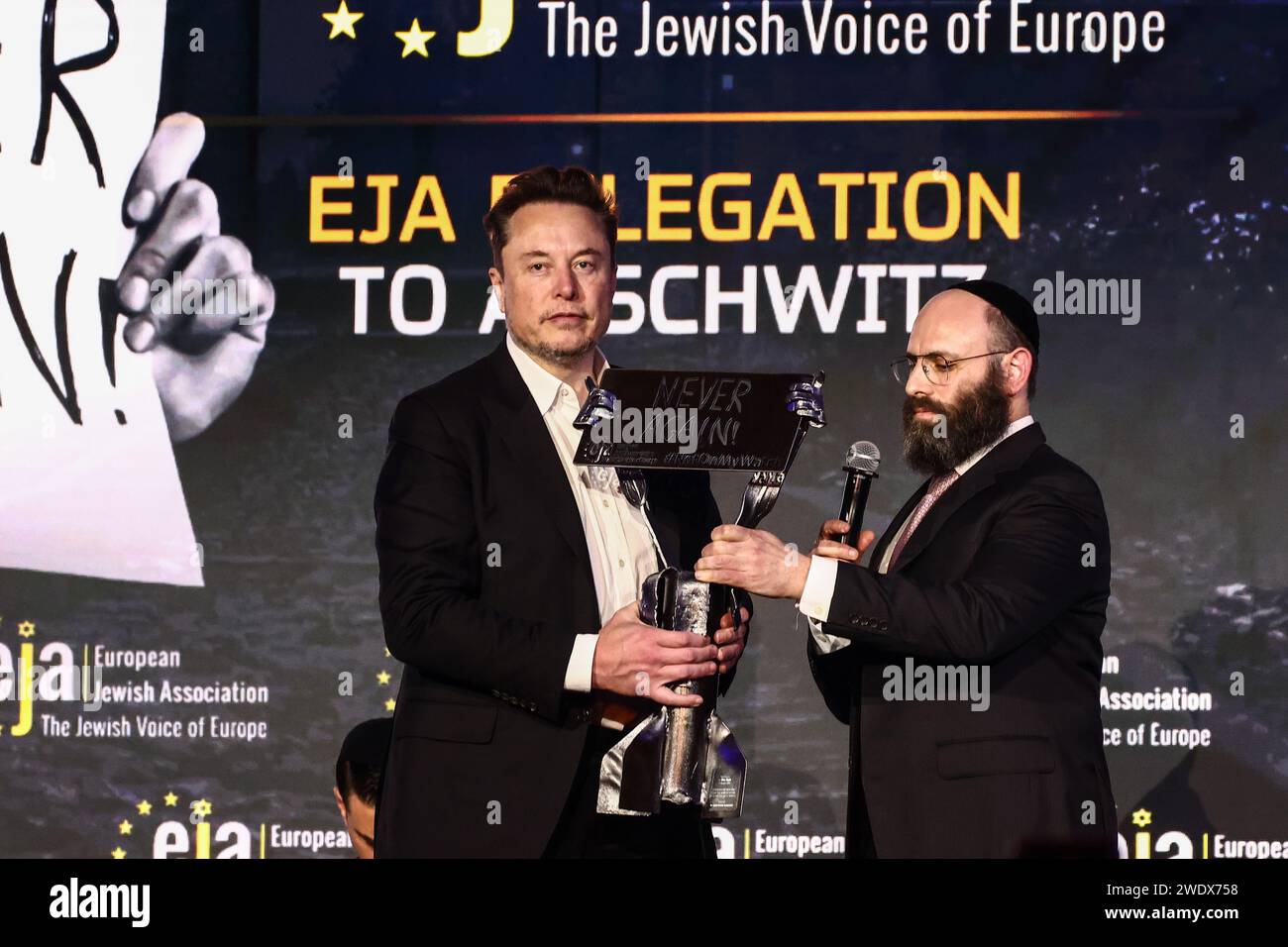 Krakow, Poland. 22nd Jan, 2024. Elon Musk, owner of Tesla and the X ...