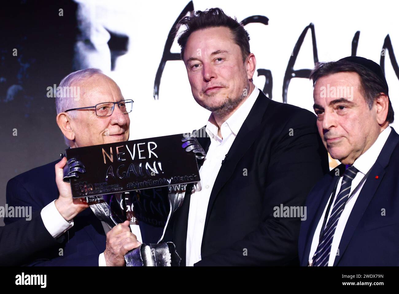 Krakow, Poland. 22nd Jan, 2024. EJA Chairman Rabbi Menachem Margolin ...