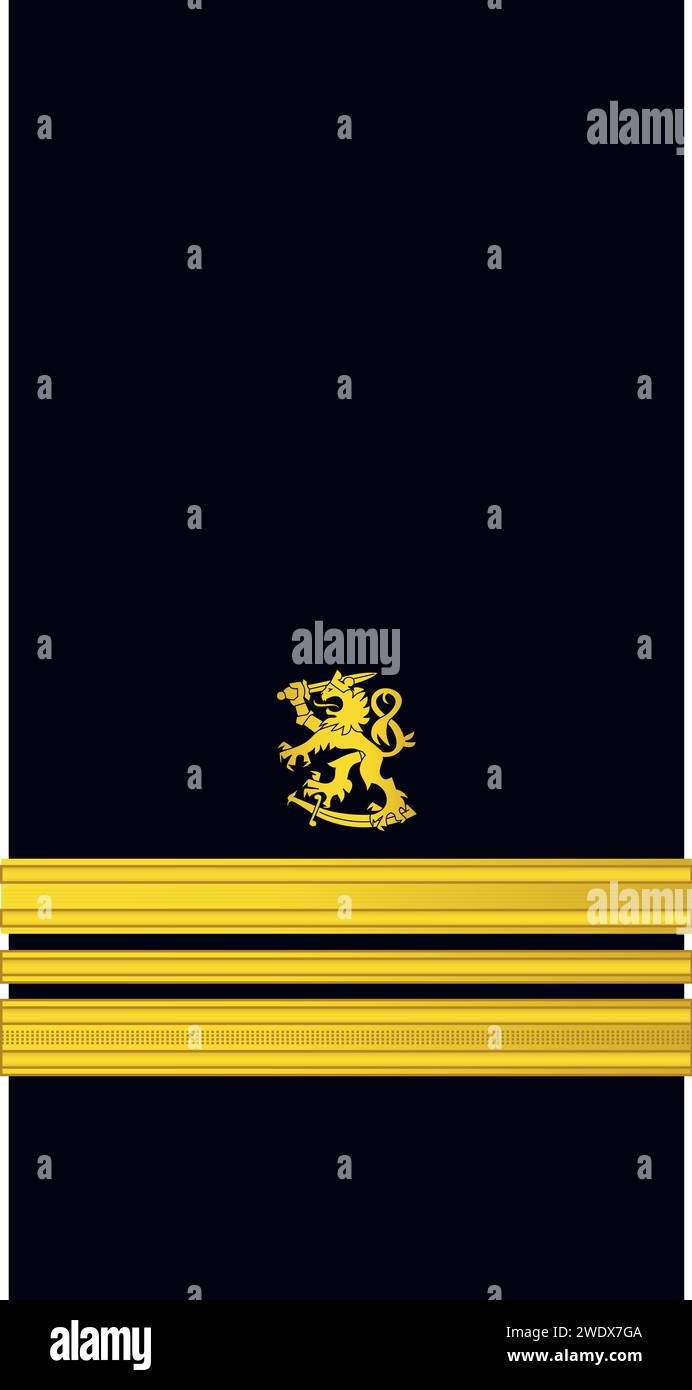 Shoulder sleeve military officer insignia of the Finland Navy ...