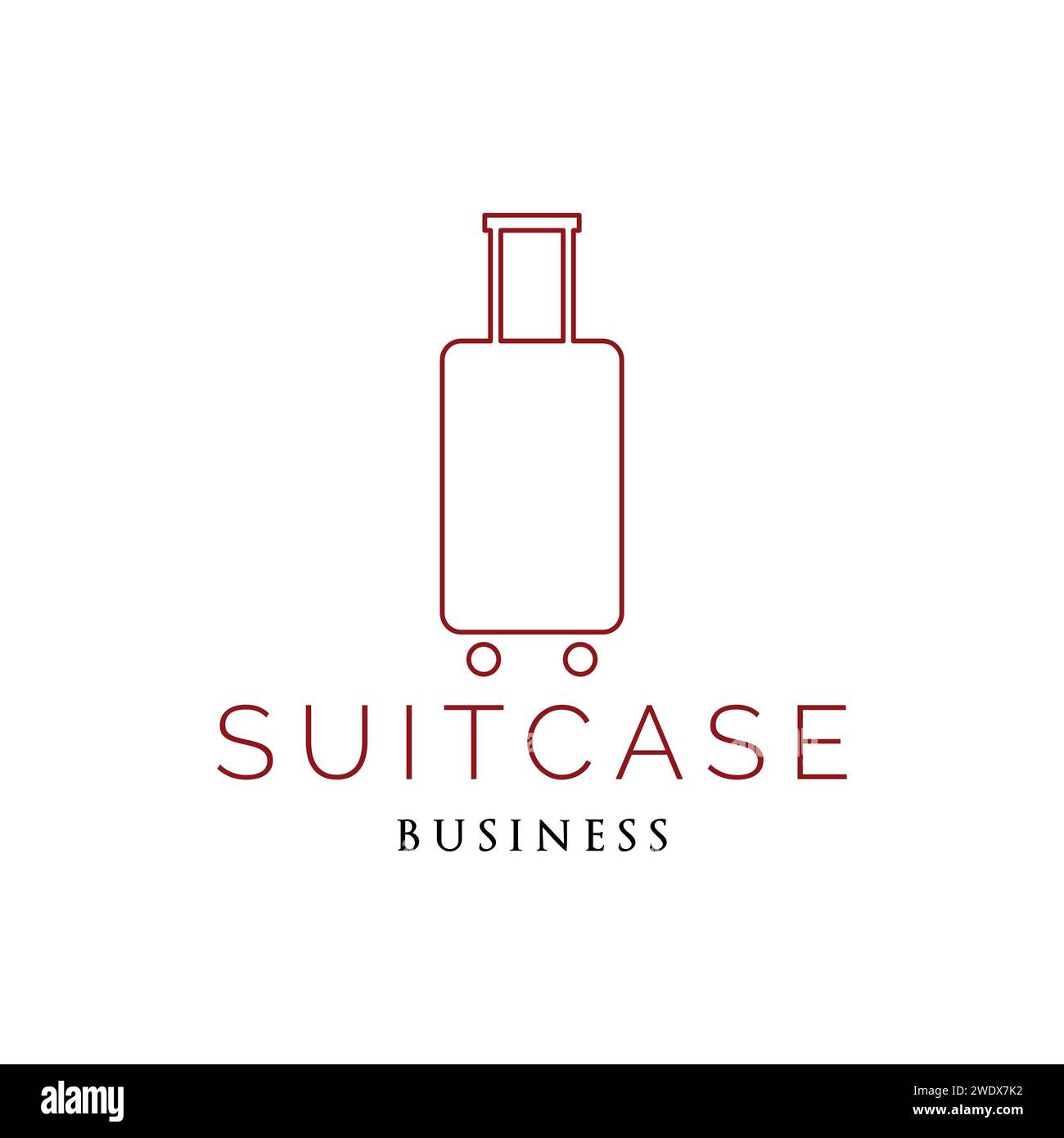 Suitcase Icon Logo Design Template Stock Vector Image & Art - Alamy