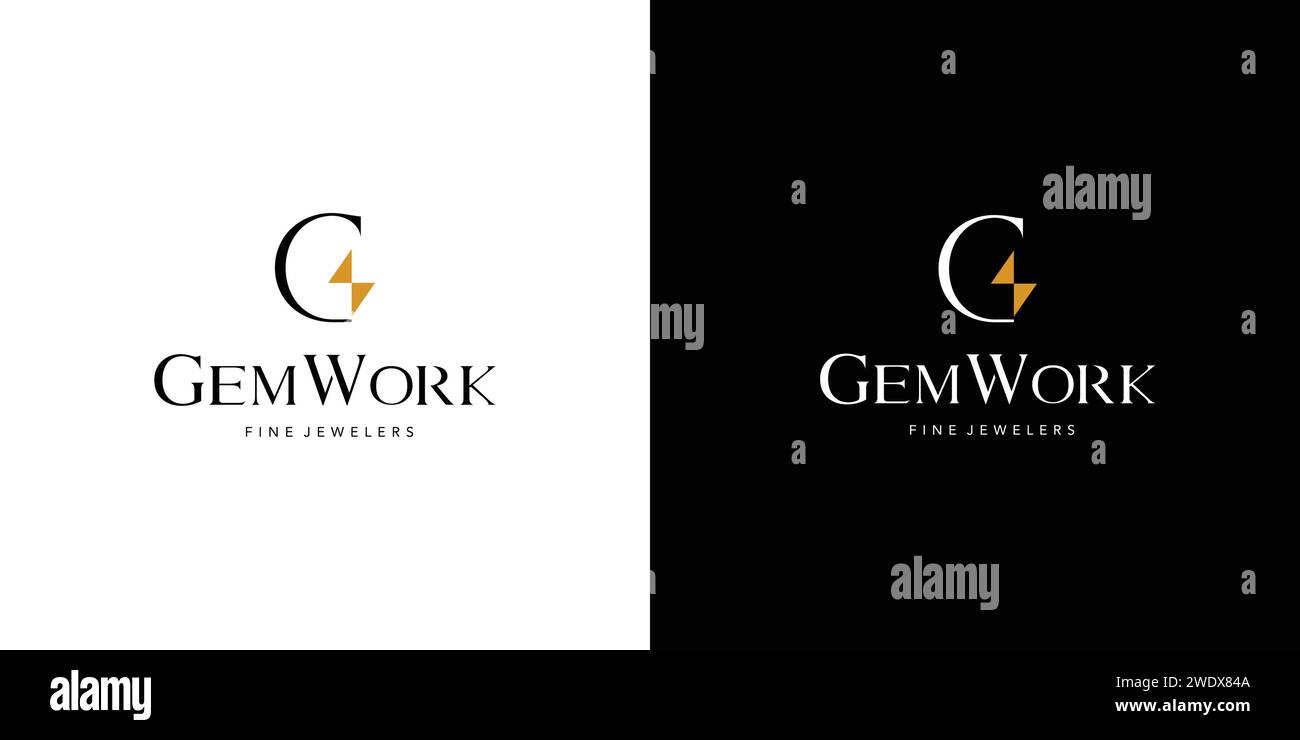 Luxurious and unique gem logo design Stock Vector Image & Art - Alamy