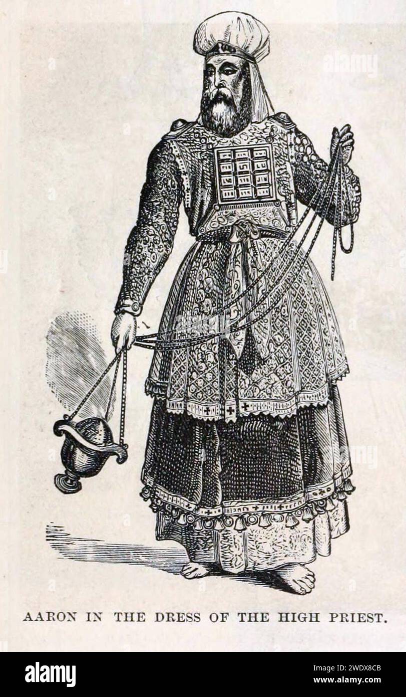 Aaron in the dress of high priest Stock Photo - Alamy