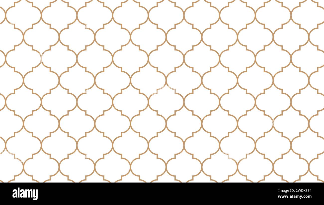 Golden Moroccan seamless pattern. Great design for fabric, textile ...