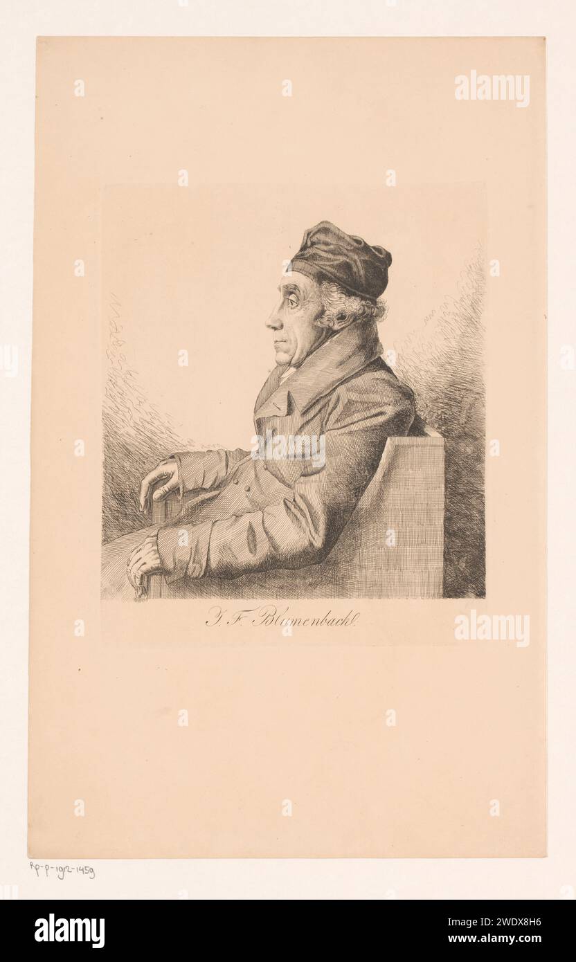 Portrait van Johann Friedrich Blumenbach, Ludwig Emil Grimm (Possibly ...