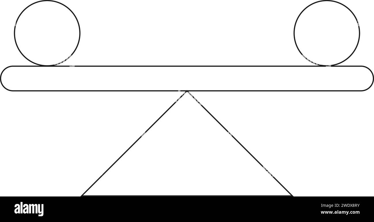 Balance icon vector Cut Out Stock Images & Pictures - Alamy