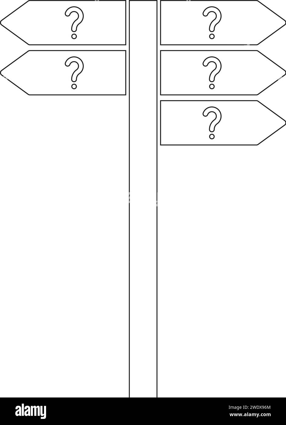 Difficult choice icon vector illustration design Stock Vector Image ...