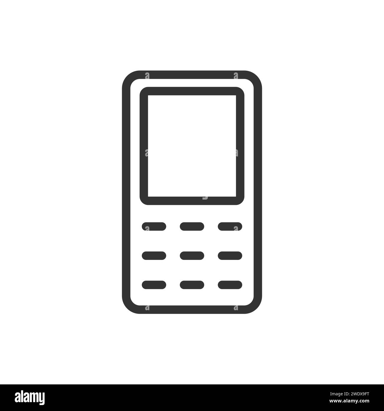 Phone outline vector icon Stock Vector Image & Art - Alamy