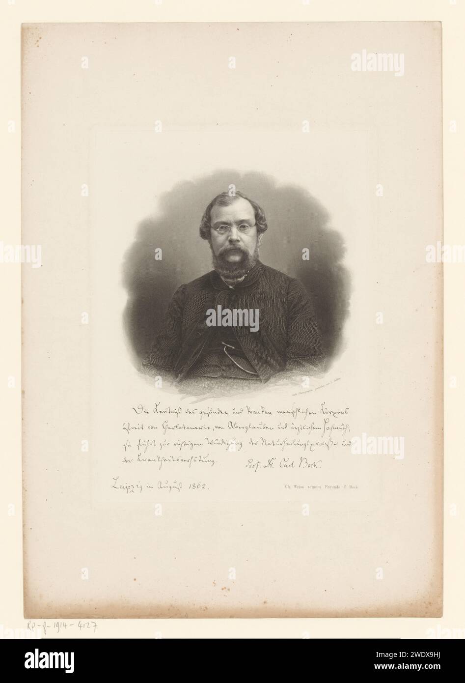 PortraT van Carl Ernst Bock, Lazarus Gottlieb himself, 1822 - 1863 ...