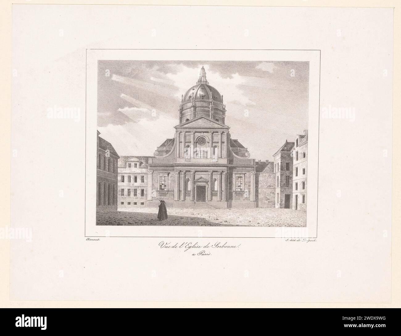 View of the Chapelle Sainte Ursule de la Sorbonne in Paris, Jean ...