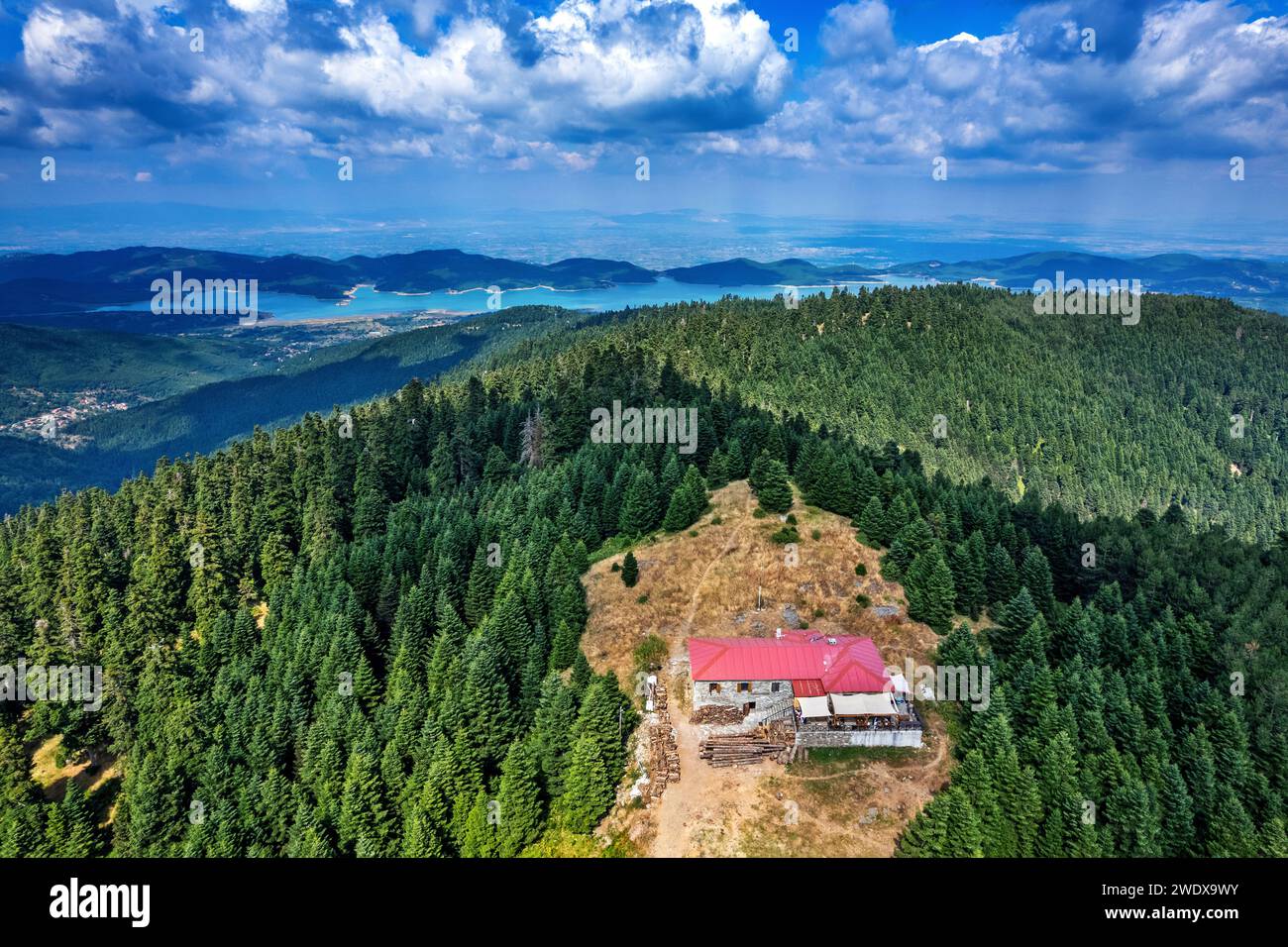 The mountain refuge of Agrafa ("Karamanolis"), Karditsa, Thessaly ...