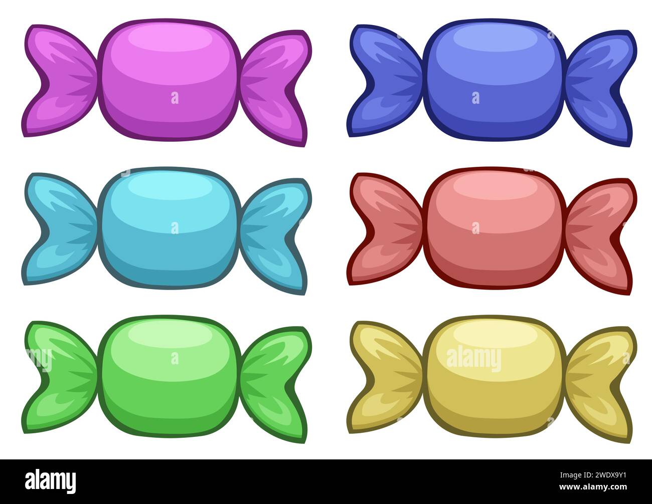 Illustration of candy drawing on white background Stock Vector Image ...