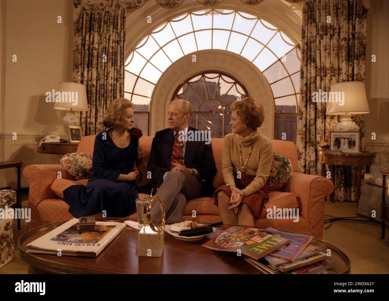 ABC Correspondent Barbara Walters Interviewing President Gerald R. Ford ...