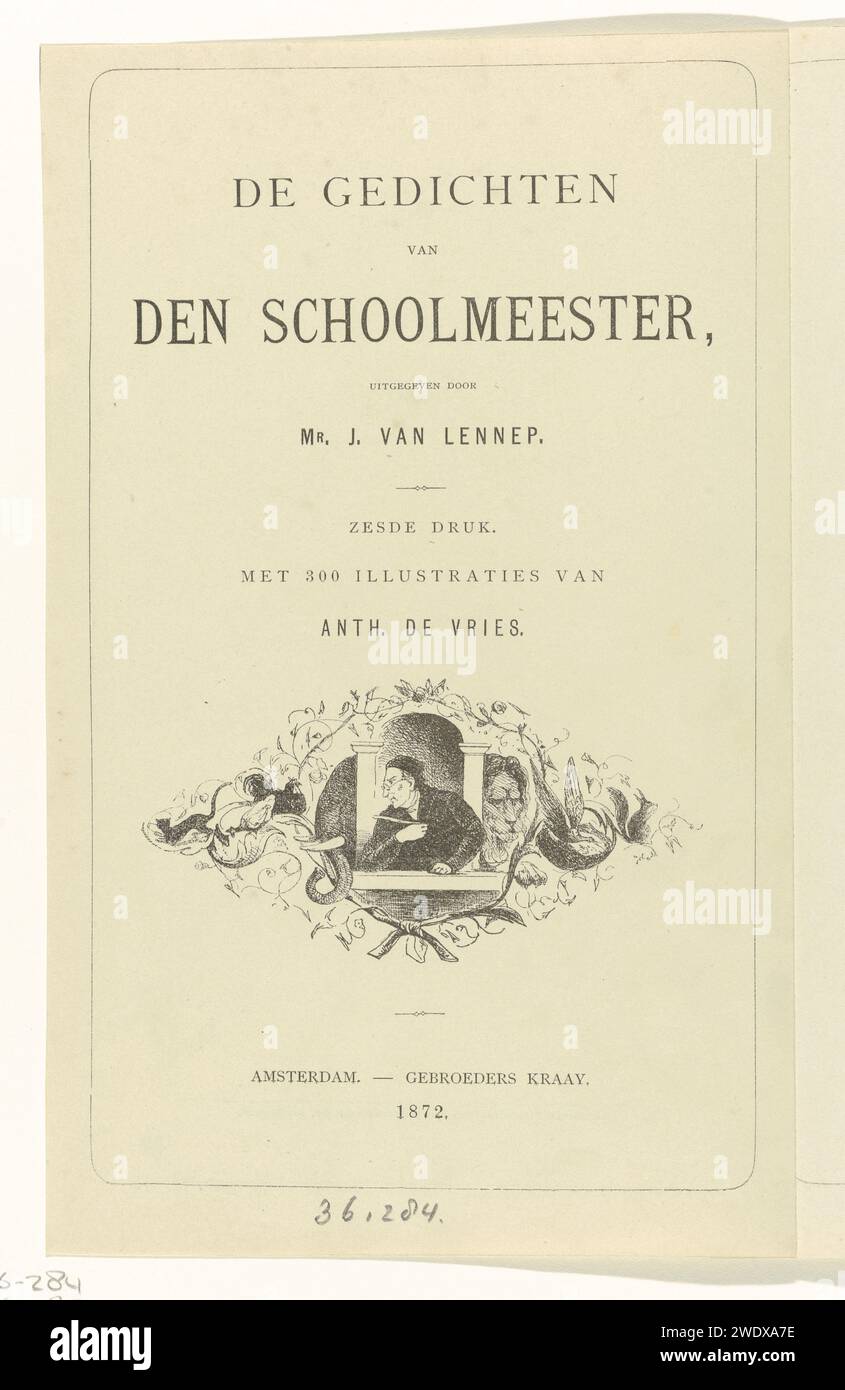 Title page for: the schoolmaster, the poems of the schoolmaster, 1872 ...