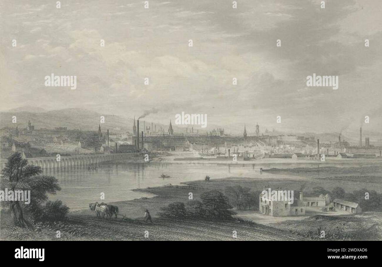 Richard Parminter Cuff - Aberdeen From The South Stock Photo - Alamy