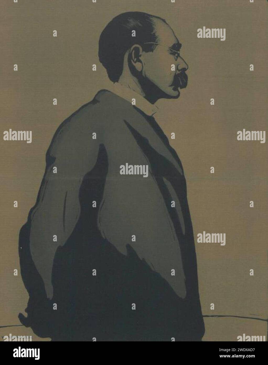 Sir William Nicholson - Rudyard Kipling Stock Photo - Alamy