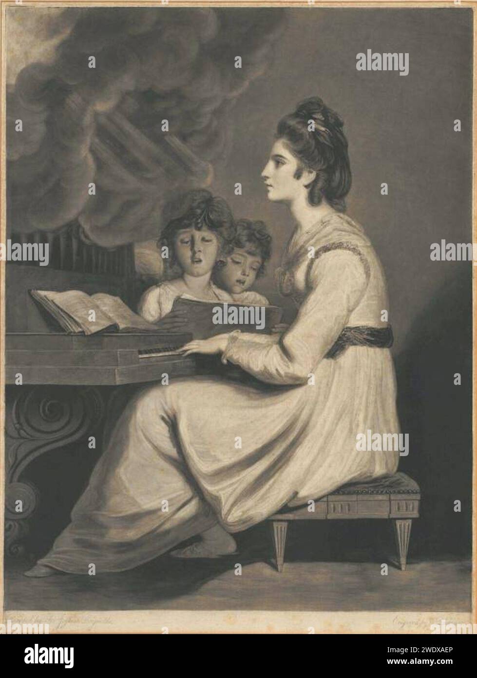 William Dickinson - Mrs Elizabeth Sheridan Stock Photo - Alamy