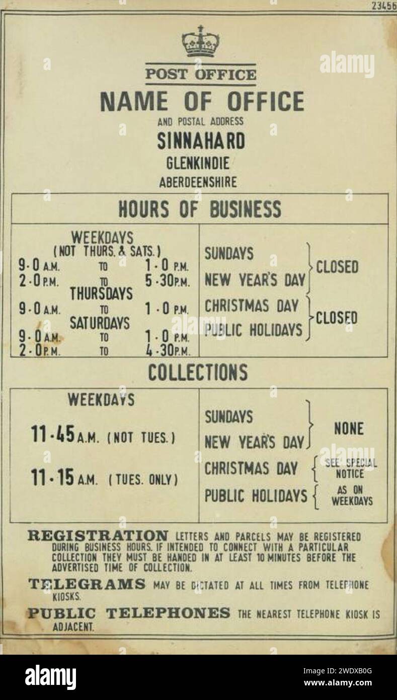 Window Notice, Sinnahard Stock Photo - Alamy