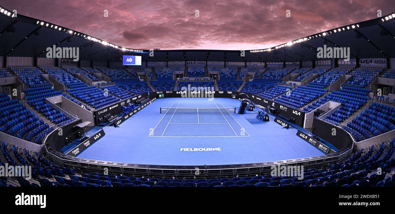 General view ambiance or ambience illustration of empty Show Court ...