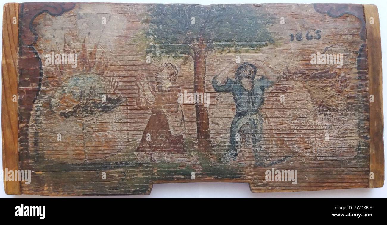 Abel in Kajn (panjska končnica, 1865 Stock Photo - Alamy
