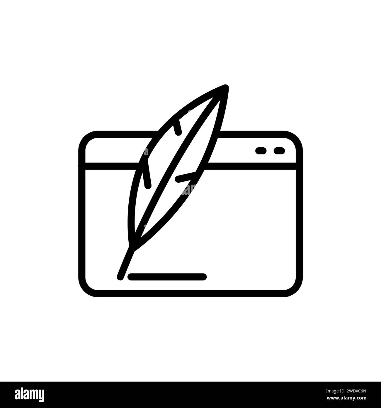 Edit outline vector icon Stock Vector Image & Art - Alamy