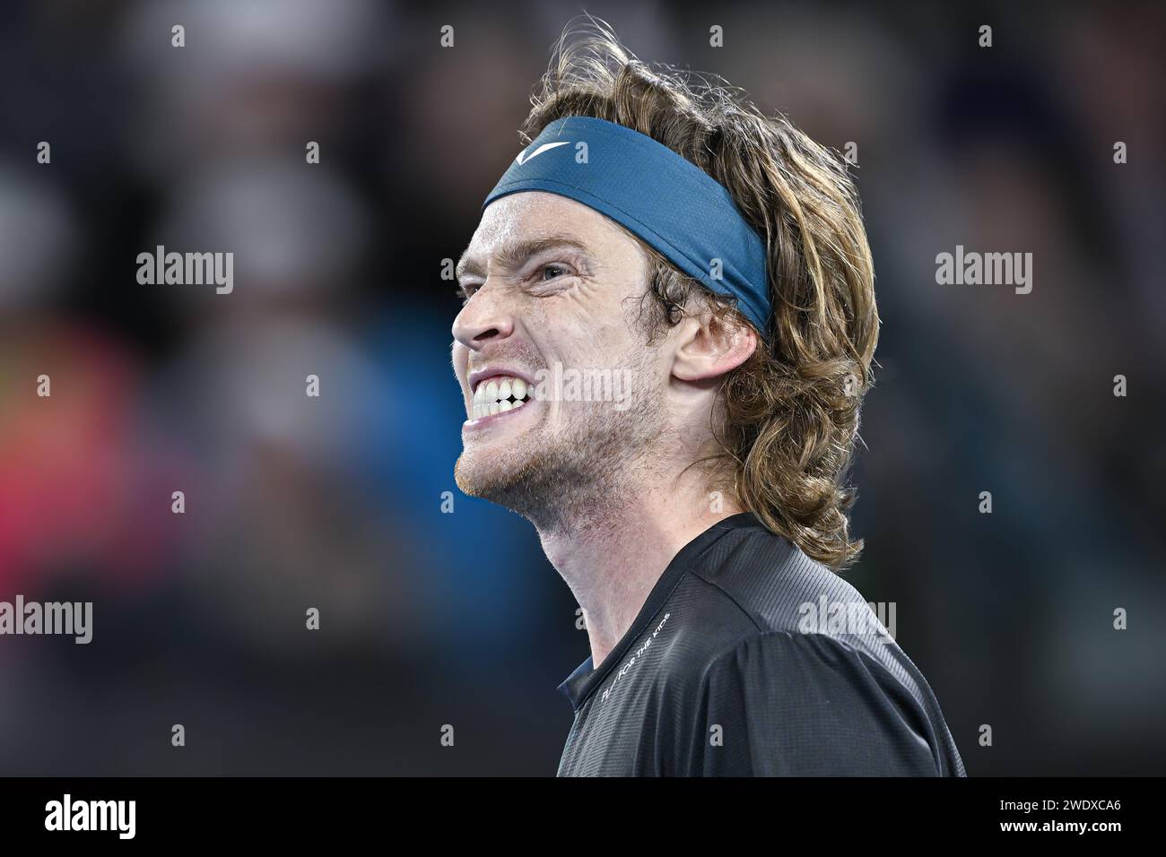 Andrey Rublev of Russia during the Australian Open AO 2024 Grand Slam ...