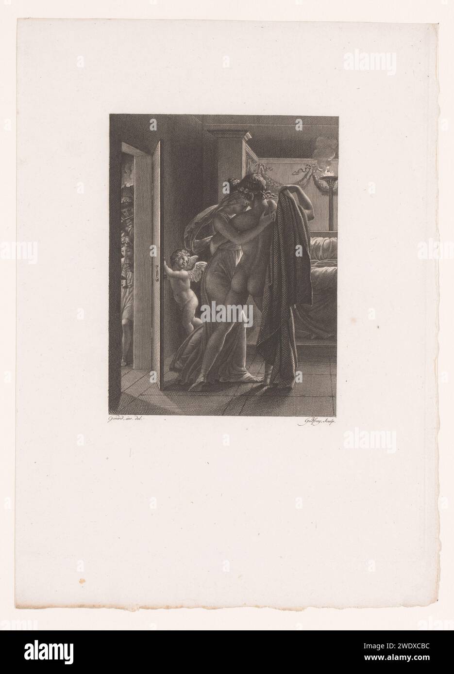 Wedding night of Daphnis and Chloë, Jean Godefroy, After François ...