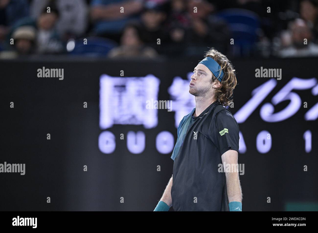 Andrey Rublev of Russia during the Australian Open AO 2024 Grand Slam ...