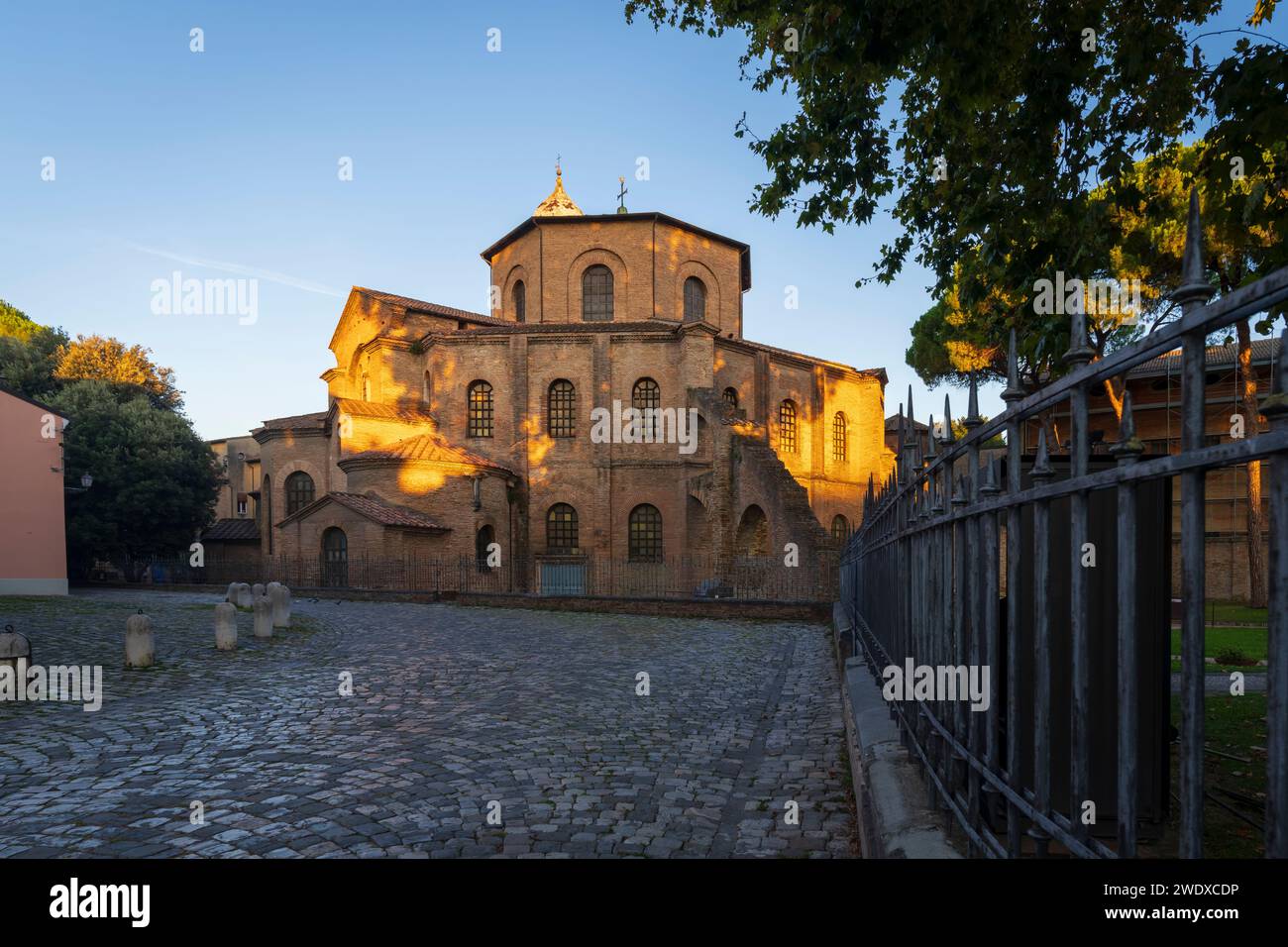 Basilica di San Vitale at morning, one of the most important examples ...
