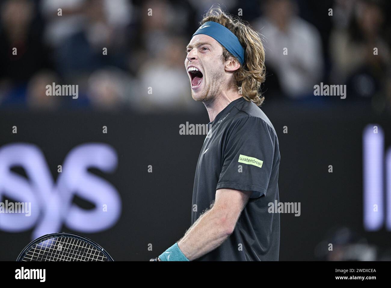 Andrey Rublev of Russia during the Australian Open AO 2024 Grand Slam ...