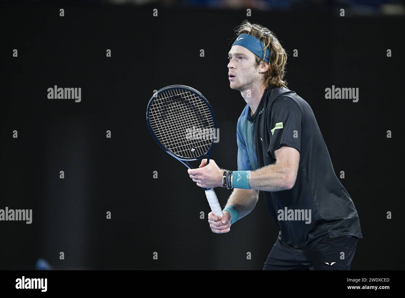 Andrey Rublev of Russia during the Australian Open AO 2024 Grand Slam ...