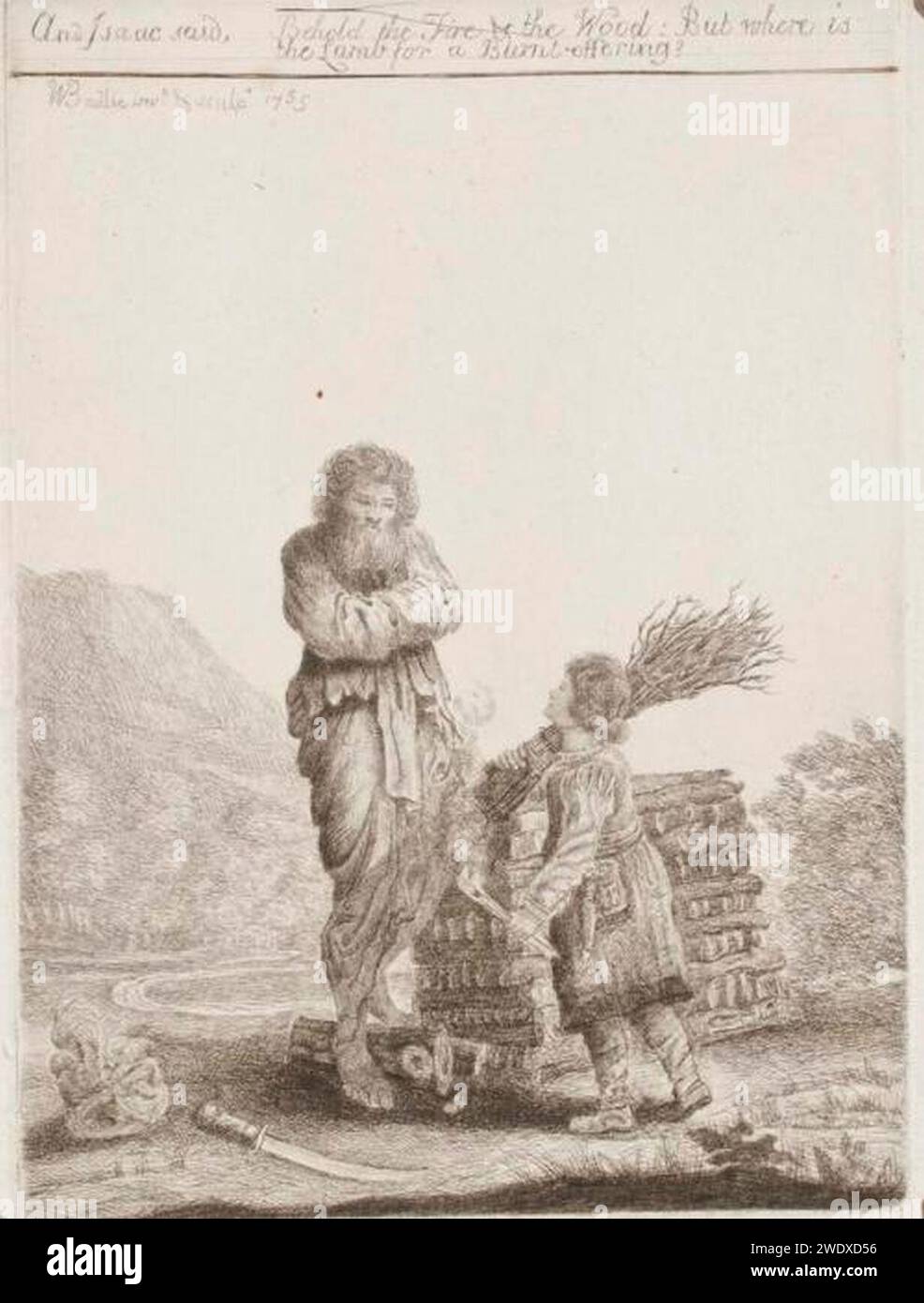 Abraham and Isaac - Captain William Baillie Stock Photo - Alamy