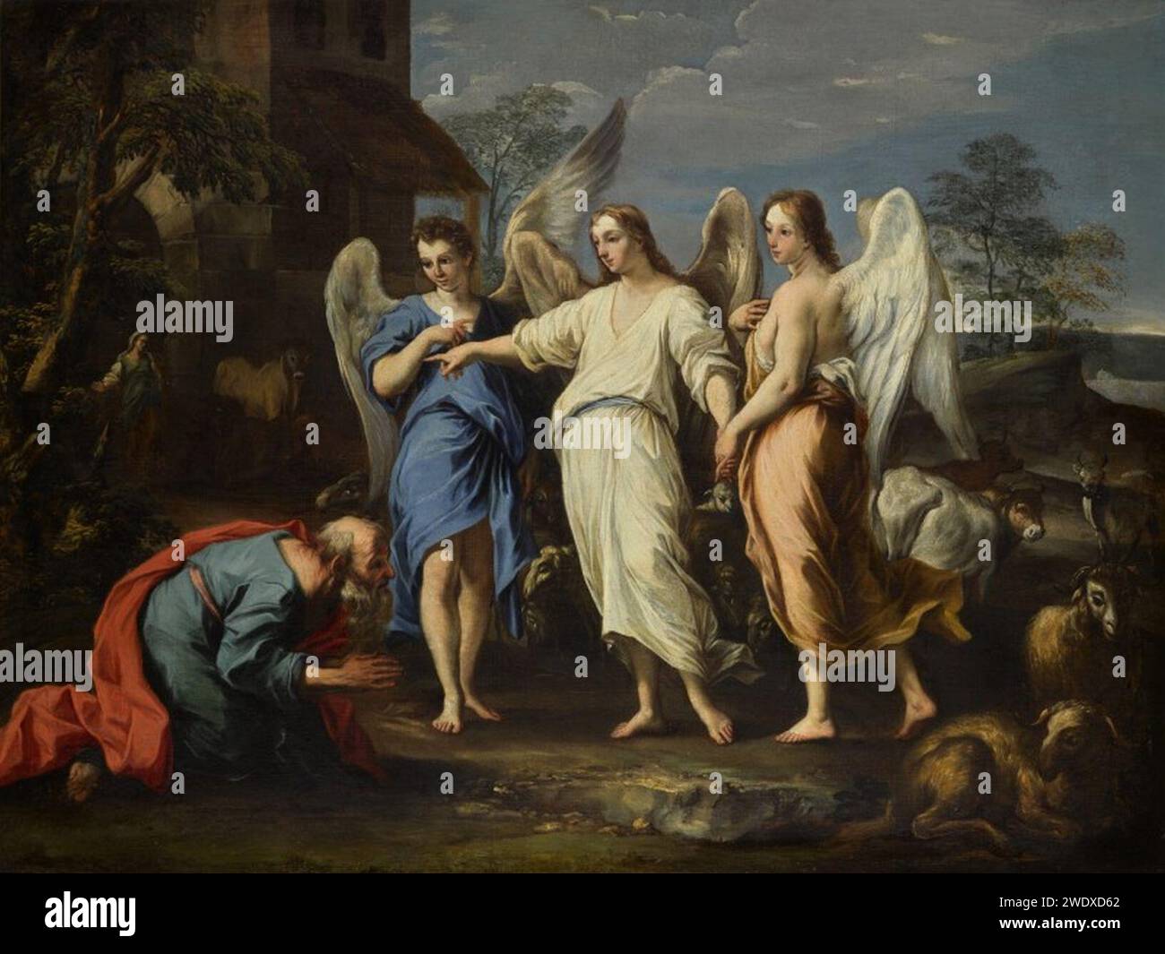 Abraham and the Three Angels Stock Photo - Alamy