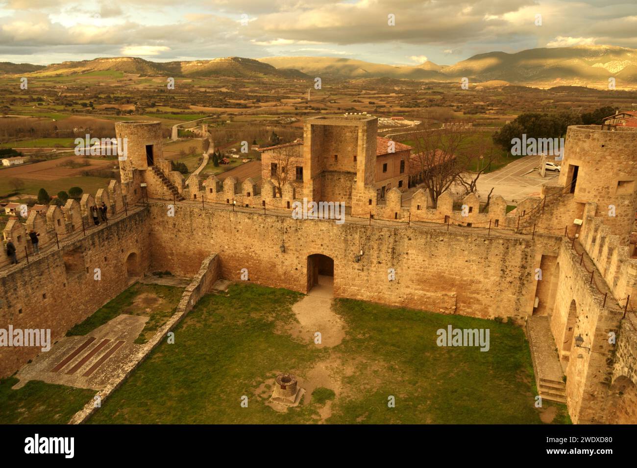 Interior of the Frias castle in Burgos. Located in Castilla y Leon ...