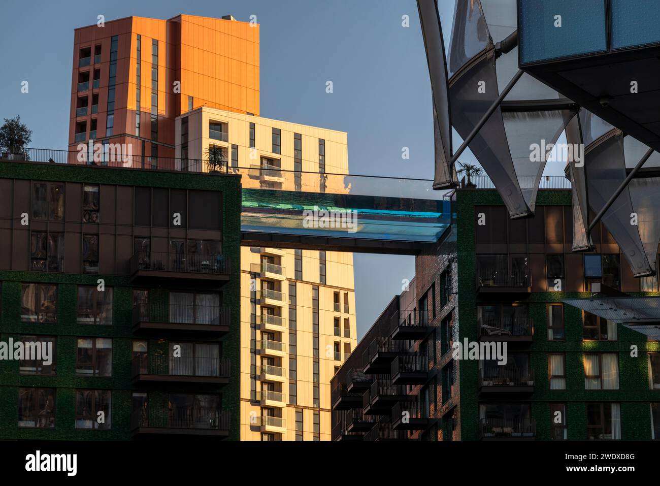 Sky Pool, a suspended swimming pool in Embassy Gardens, a residential ...