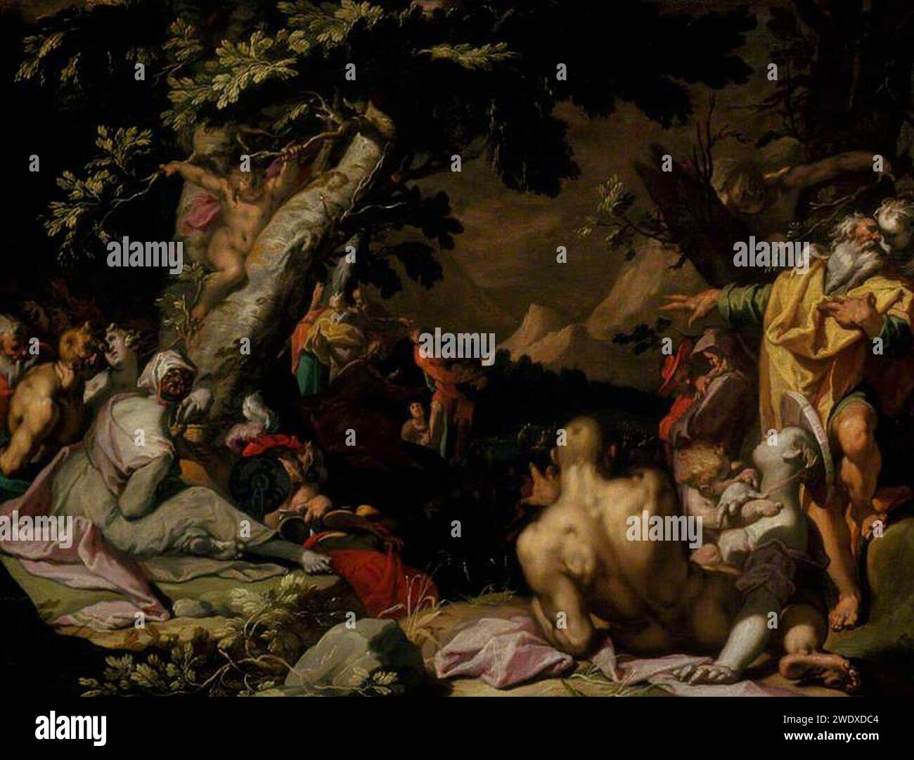 Abraham Bloemaert (1566-1651) - Miracle of the Loaves, Jesus Feeds the Five Thousand Stock Photo ...