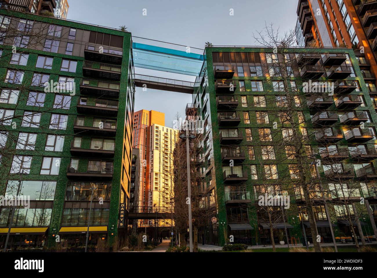 Sky Pool, a suspended swimming pool in Embassy Gardens, a residential ...